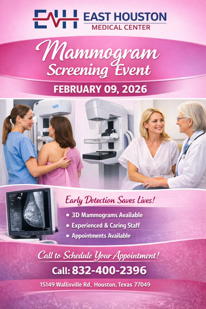 MAMMOGRAM SERVICE DAY 02/09/2026 - East Houston Medical Center
